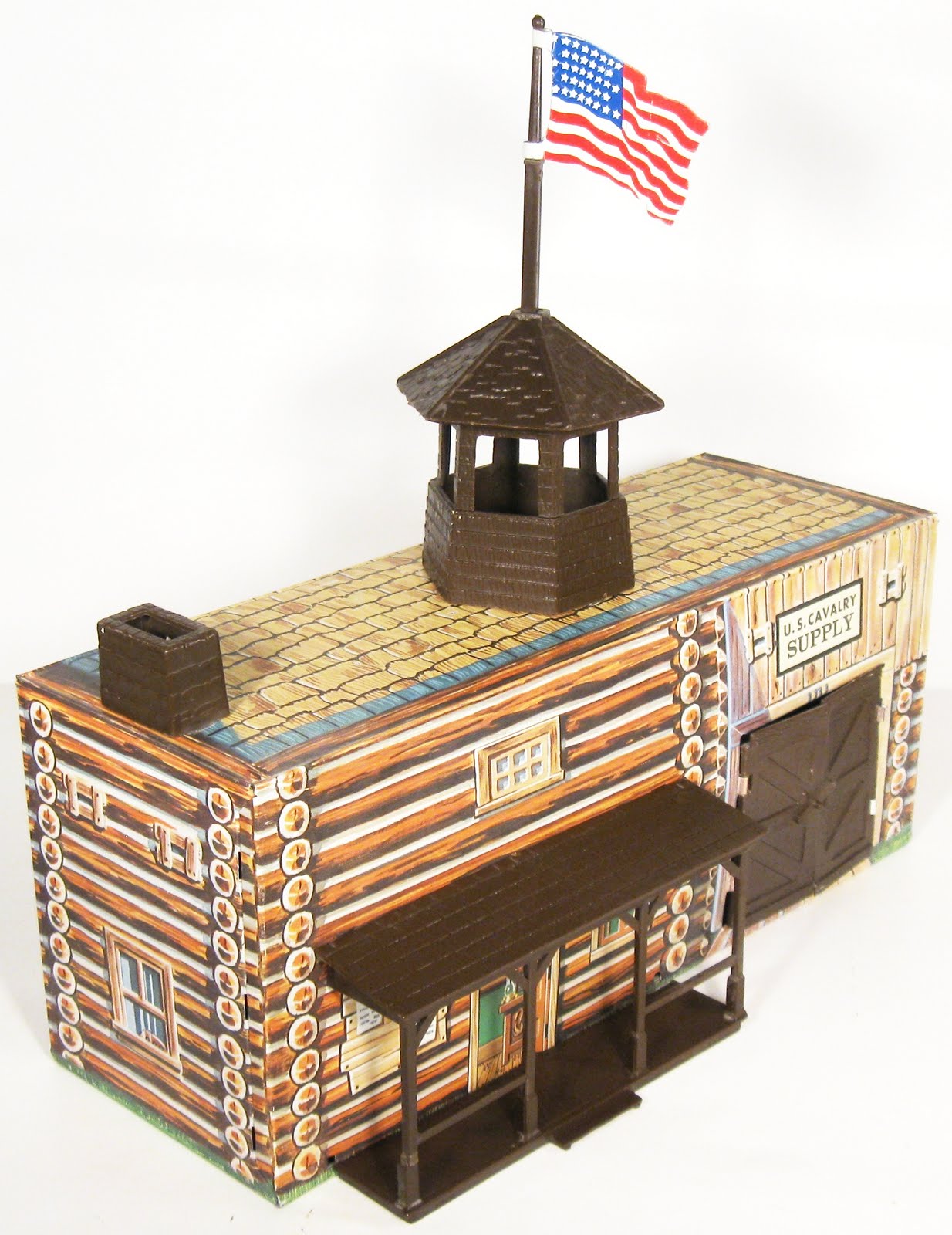 Toys and Stuff: Marx Fort Apache Headquarters with Stable