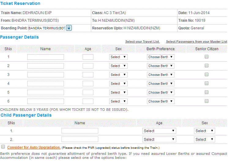 IRCTC Login for railway reservation in India « PageHubs