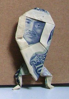 The Official Ninja News NINJA CHIKUWA: ORIGAMI of Japanese Money Bill ...