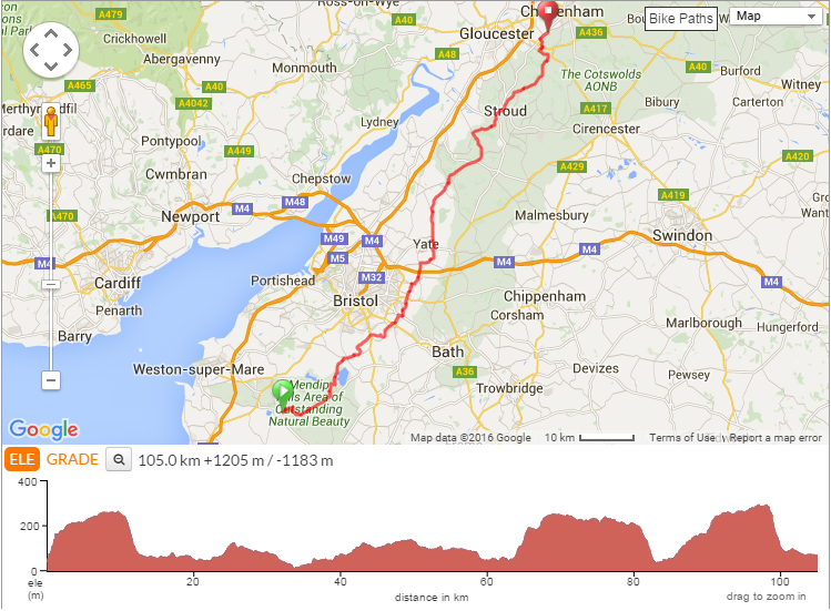 LEJOG - The Scenic Route: Leg 3b - Cheltenham (65m) - Final