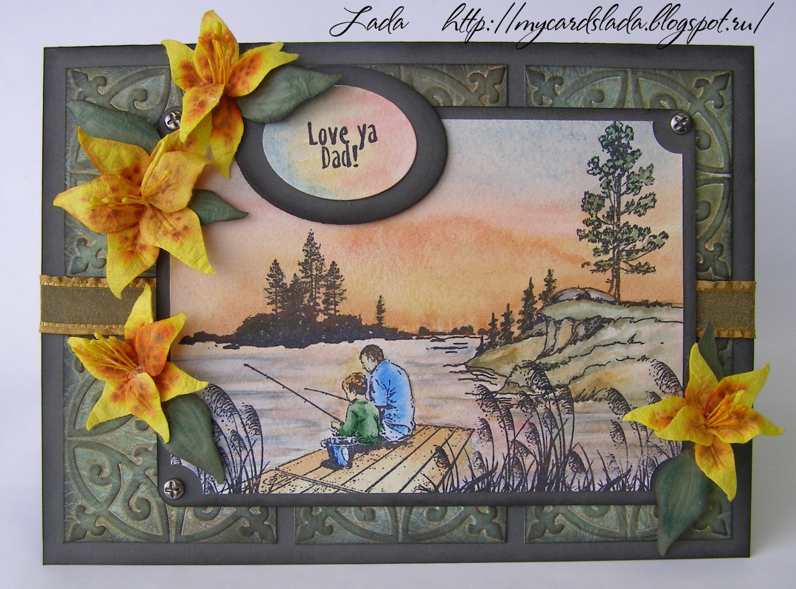 my cards: Card for father (Love ya Dad!). Открытка отцу (Я люблю тебя ...