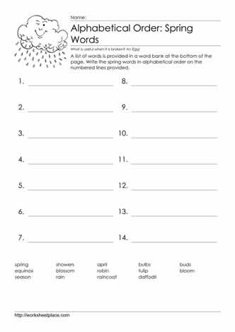 Spring is in the Air and with it Some New Spring Worksheets | Classroom ...