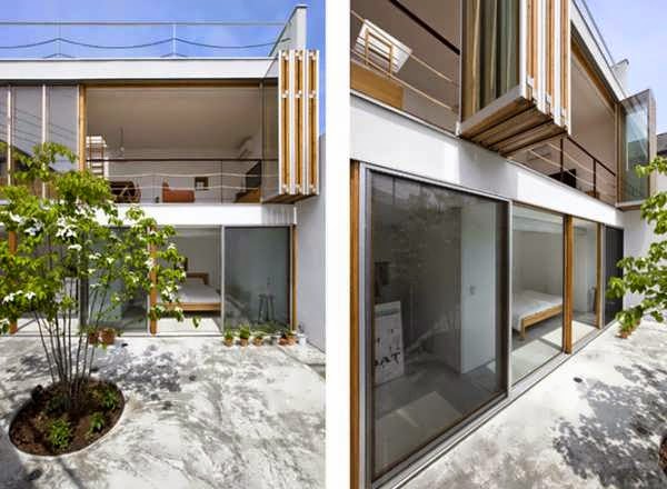 Courtyard House Design Plan Boasts A Triangular Shape with Every Room ...