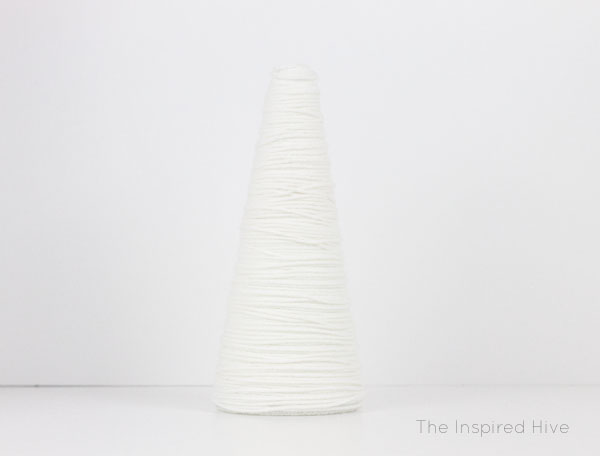 DIY Winter Yarn Trees | The Inspired Hive