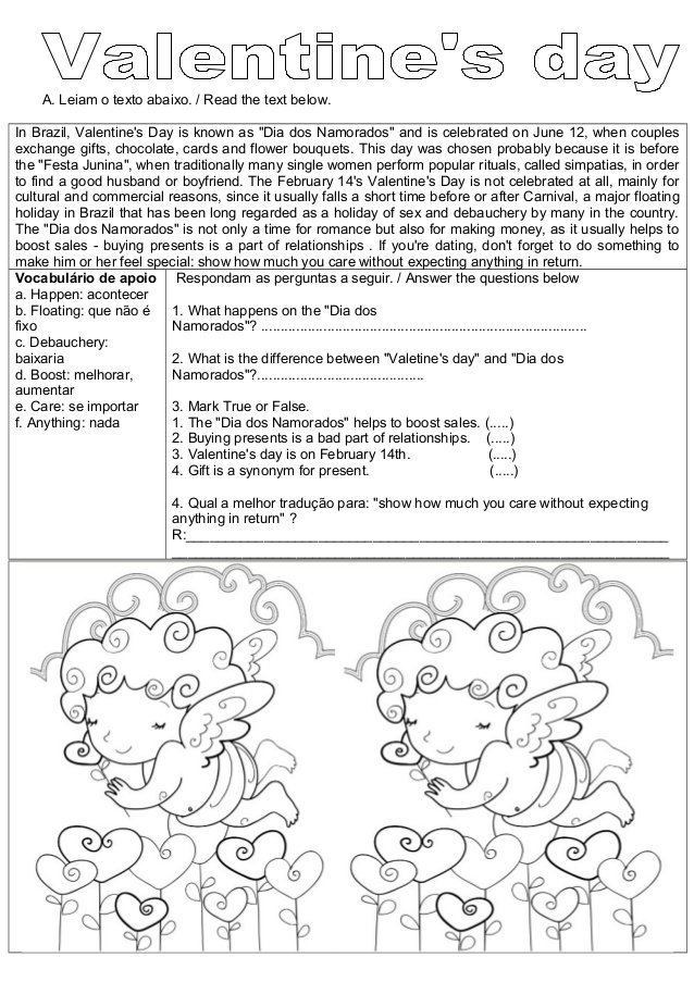 ATIVIDADES DIVERSAS CLÁUDIA: Atividades para o dia dos namorados
