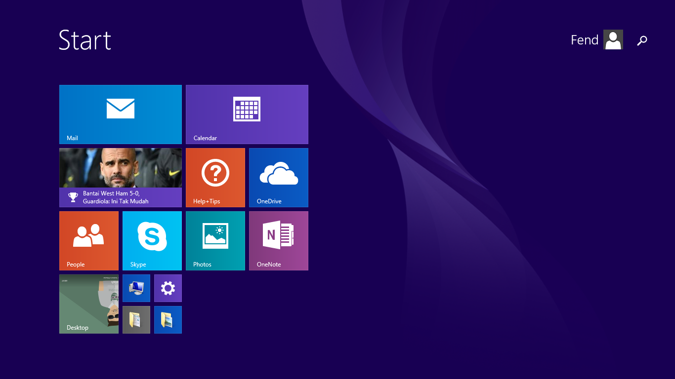 Cara Menampilkan Background Desktop di Start Screen Windows 8 - MyMastah