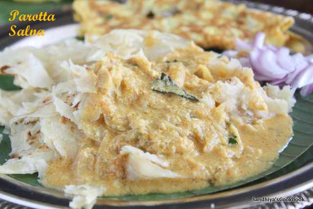 Sandhiya's Cookbook: Parotta Salna | Veg Salna | Gravy for Parotta