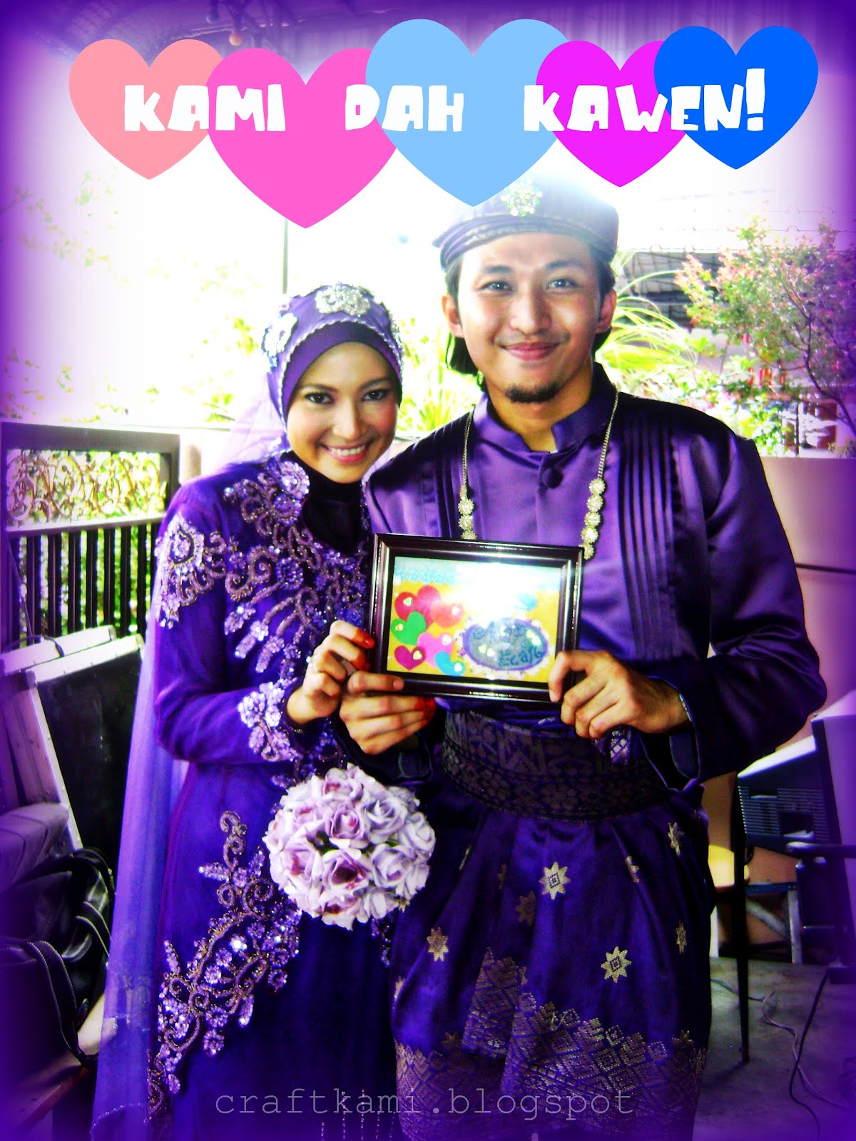 craftkami....segalanya seni: frame 2 pasang pengantin