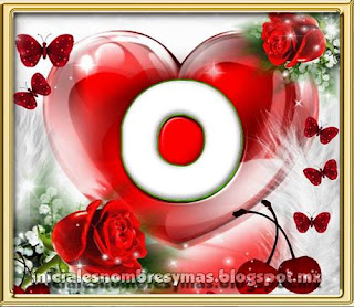 Iniciales Nombres y Más: Hermoso corazón con iniciales