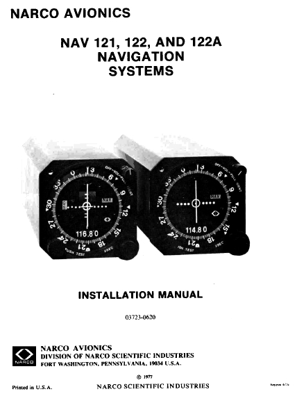 ARQUIVOS AERONÁUTICOS: Manual System Narco NAV-121
