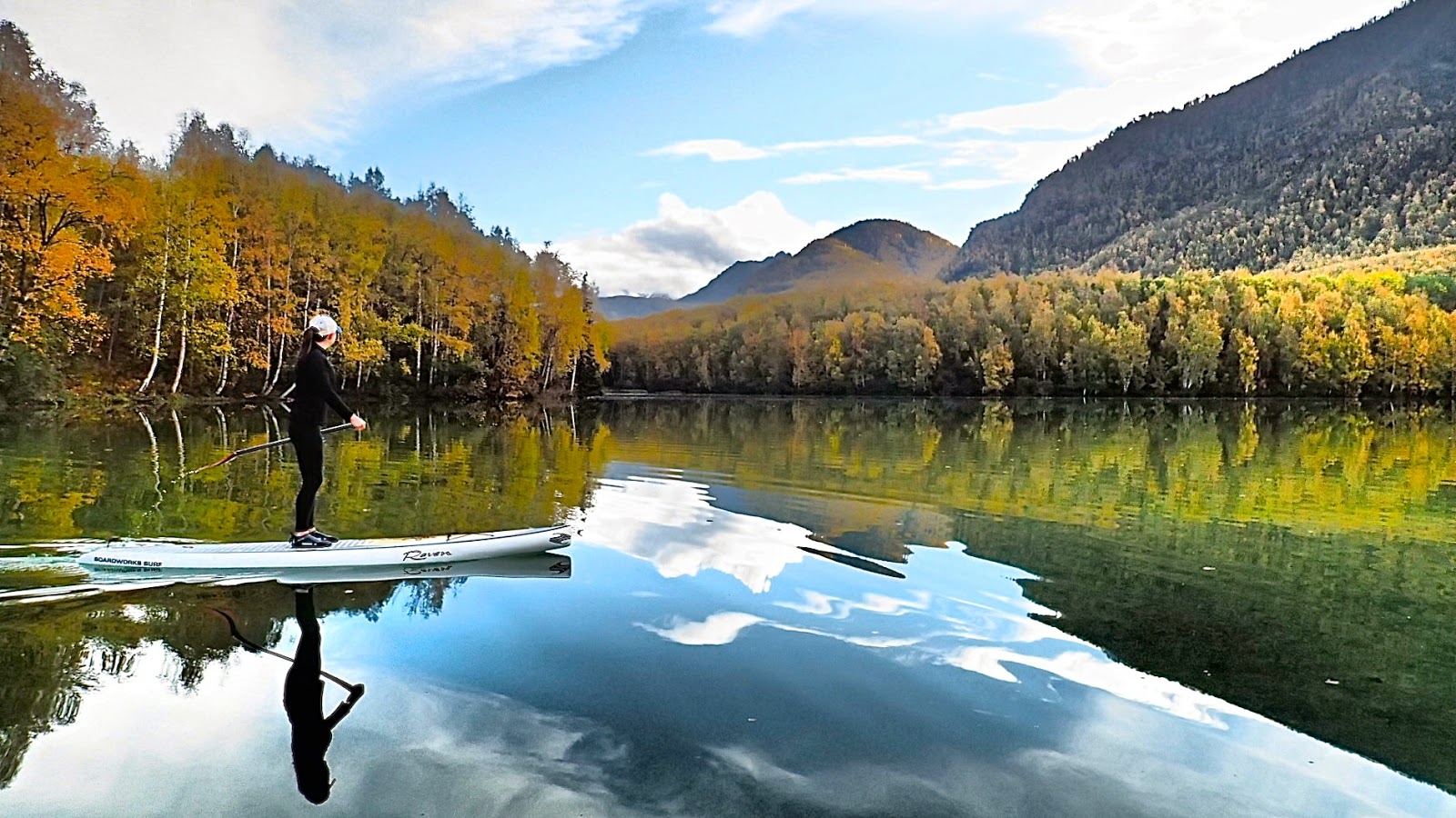 All Things Visible...: Fall SUP: Edmonds Lake, Alaska