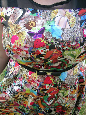 Colourful Curves: Comic Print Dress