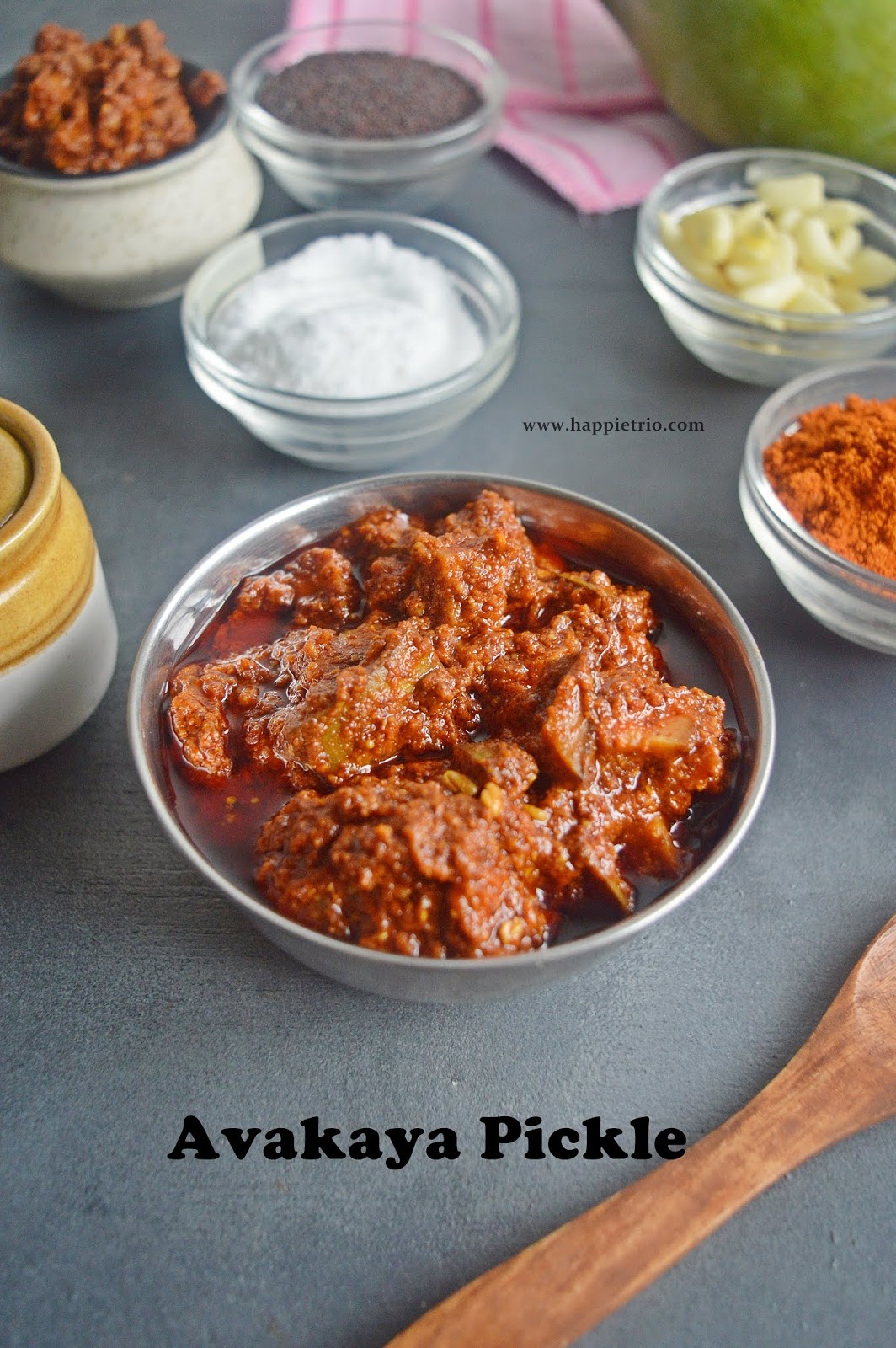Avakaya Pickle - Cook with Sharmila