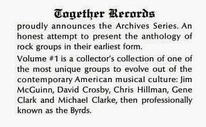 THE ROSE COLORED CORNER: THE BYRDS - PREFLYTE (TOGETHER RECORDS)