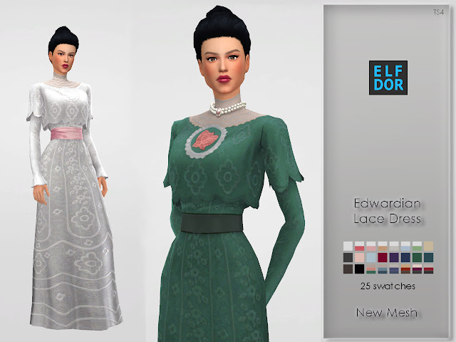 Edwardian Lace Dress - ELFDOR