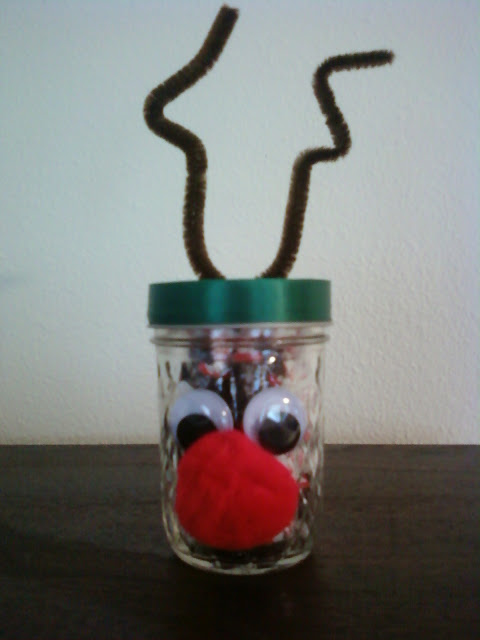 Sweetening the Small Stuff: Rudolph Treat Jars