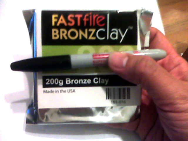 V Zubiri Dollman: How 200 grams of FASTfire BRONZclay looks like