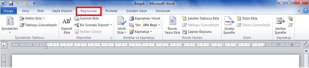 WORD , EXCEL , POWERPOINT TANITIMI: Microsoft Word Menü Sekmeleri: D ...
