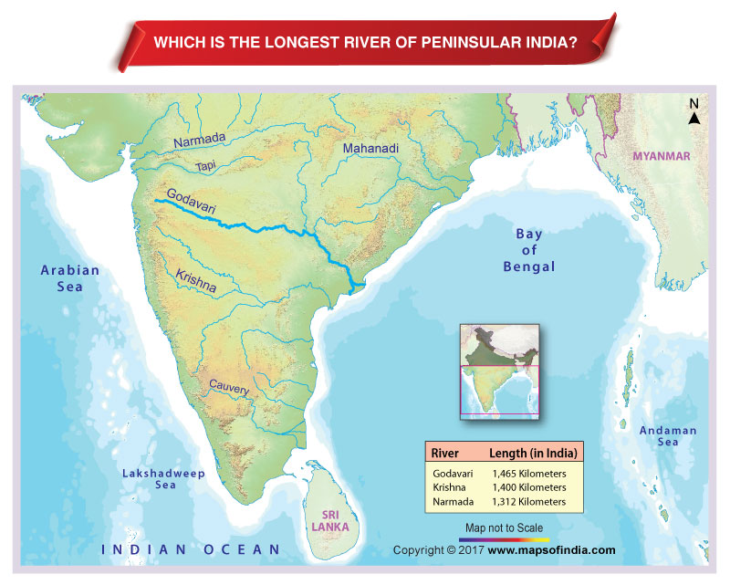 Which is the longest River of Peninsular India?