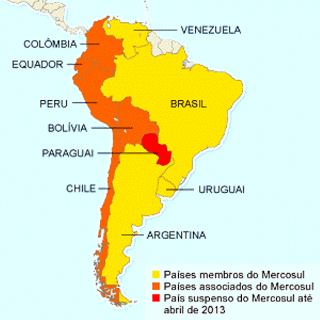 Escritorio de clases: Mercosur - Integrantes al 2012