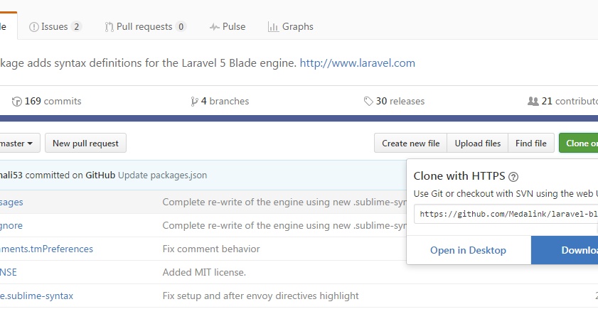 Dimensi TutupBotol: Installing Laravel Blade Highlighter in Sublime Text 3