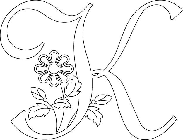 Shawkl Designs: French Script Saturday -- K