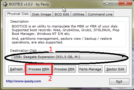 Install linux on usb plop - testpassl