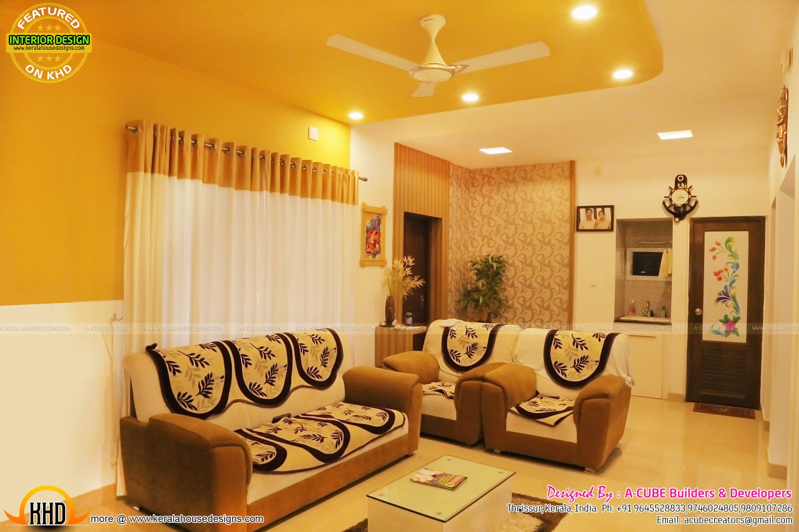 Finished house with interior photos - Kerala Home Design and Floor ...