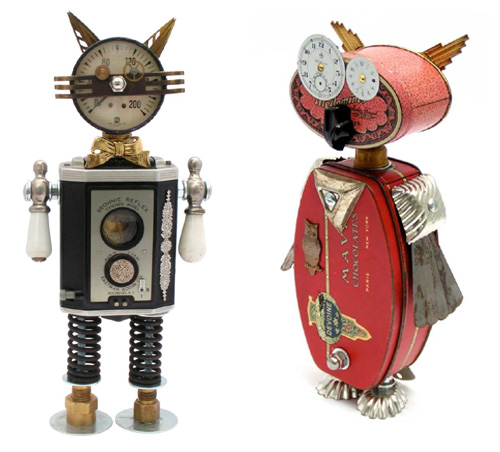 My Owl Barn: Fobots: Found Object Robots