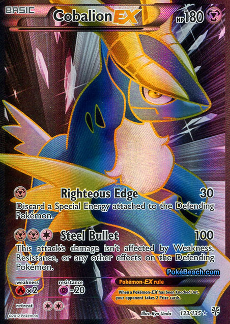 Cobalion EX Full Art -- Plasma Storm Pokemon Card Review ...