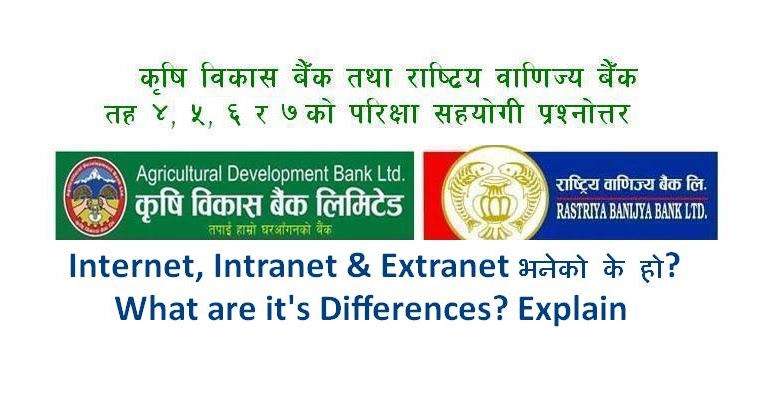 Banking IT Exam Question - What is Internet, Intranet & Extranet? What ...