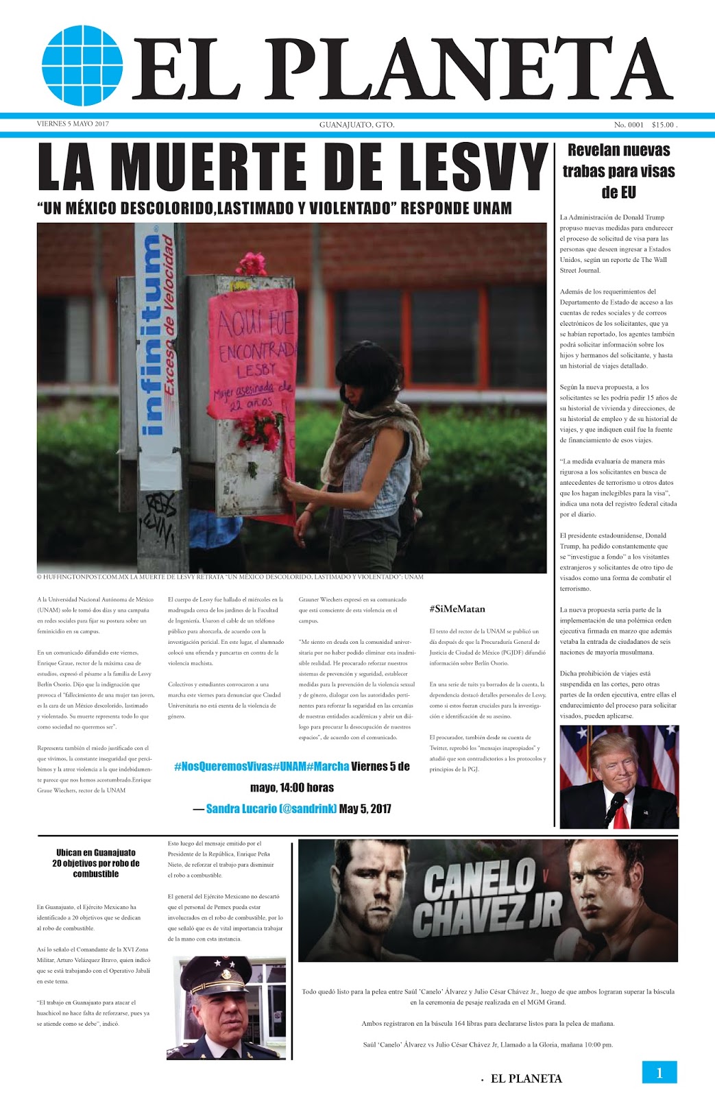 Diseño Editorial | Propuesta periódico | David Juárez | Diseño Gráfico