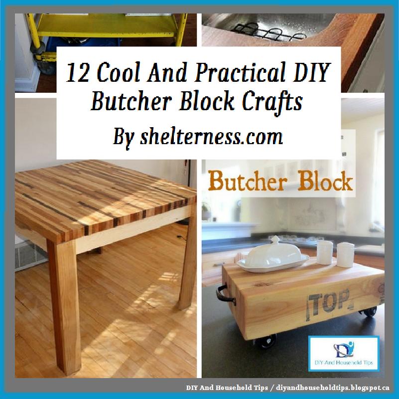 DIY And Household Tips: 12 Cool And Practical DIY Butcher Block Crafts