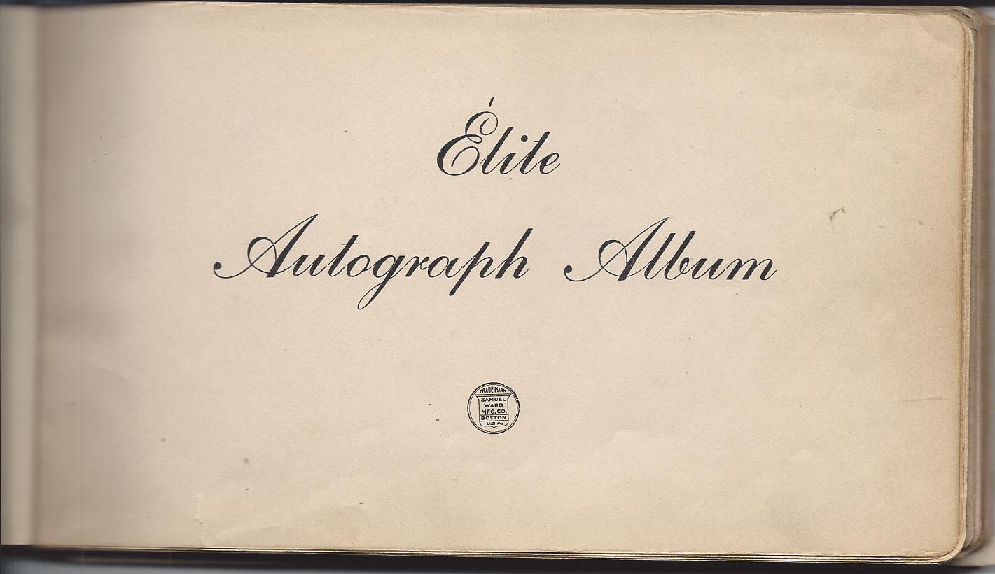 Heirlooms Reunited: 1920s Autograph Album of Alice Pell of New Bedford ...