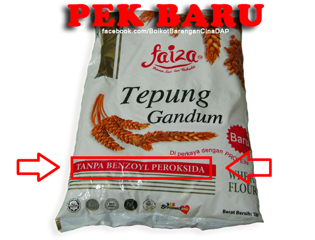 BLOG Boikot Barangan Cina Dap: Pek Baru Tepung Gandum Faiza (Tanpa ...