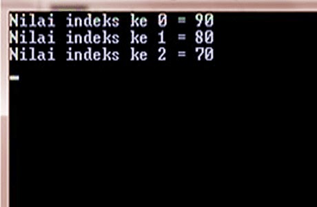 Contoh Program Array Satu Dimensi - Bermain Coding