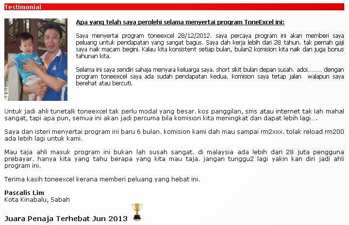 wow Tone Excel Info: TESTIMONI KEJAYAAN PESERTA TONE EXCEL