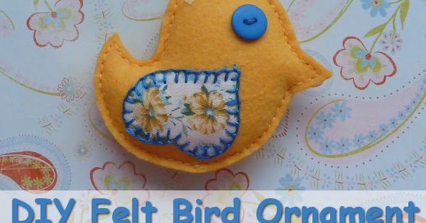 How to Make a Felt Bird Ornament With Free Pattern