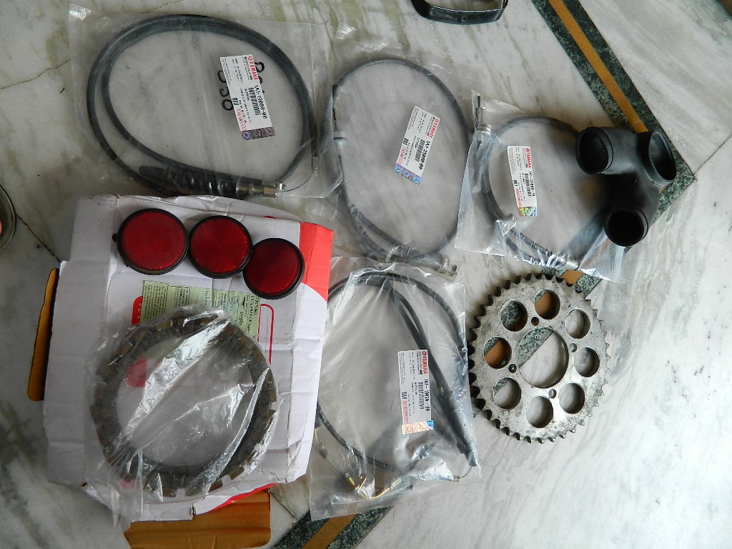 Yamaha RD 350 Rebuild to Stock Condition: My RD350 parts inventory.