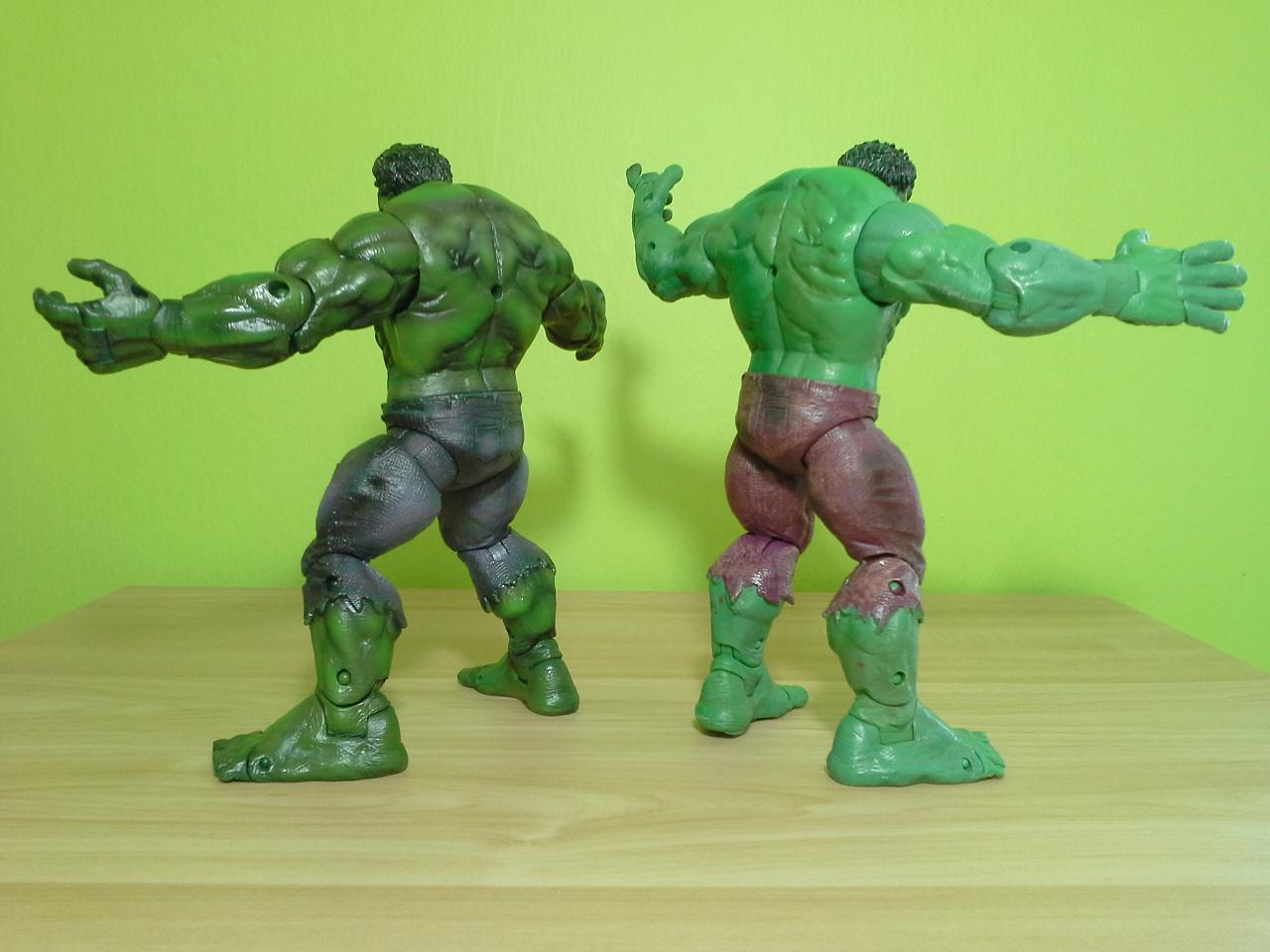 JUST Custom Toy: Repainted Marvel Legends FACE-OFF Hulk (Open Mouth)
