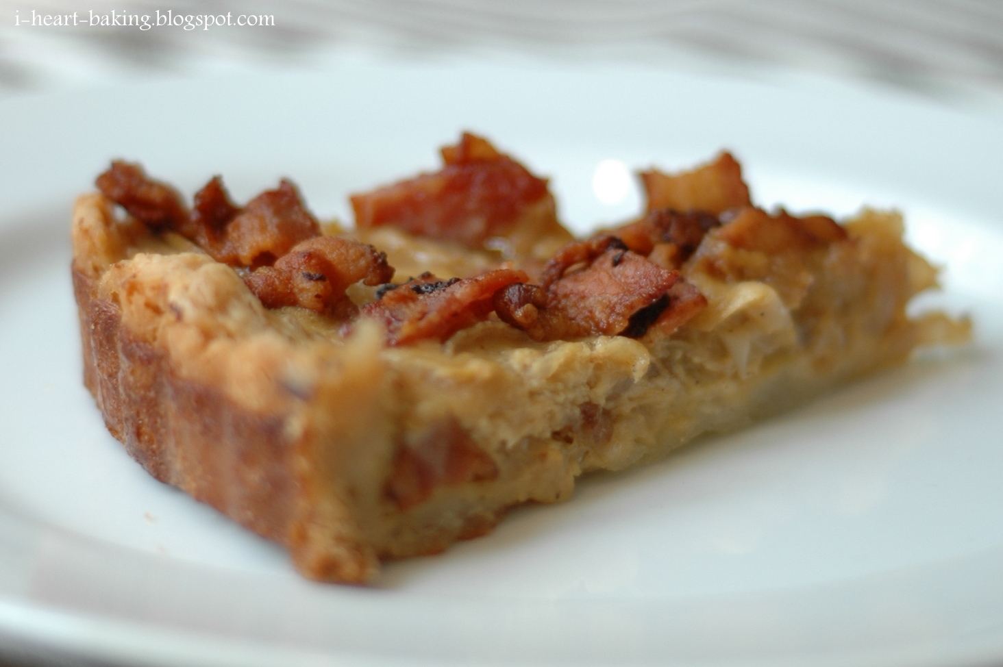 i heart baking!: french onion and bacon tart