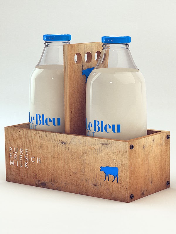 The Pure French milk of Le Bleu, brandingdesign by Isabela Rodrigues