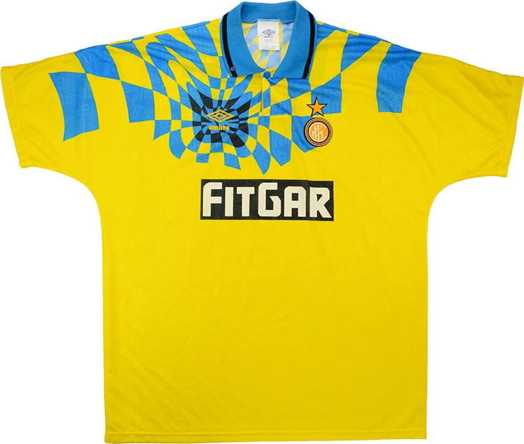 Closer Look: Inter Milan 1991-92 Home, Away and Third Kits - Footy ...