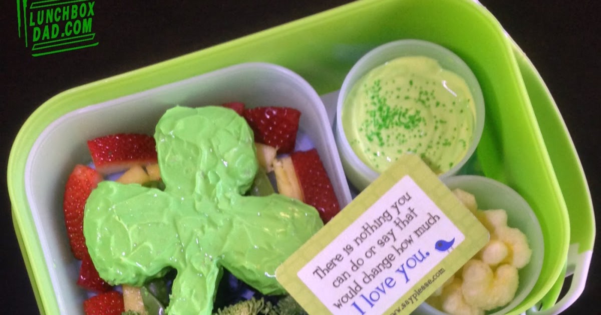 Lunchbox Dad: St. Patrick's Day Shamrock Sandwich Lunch
