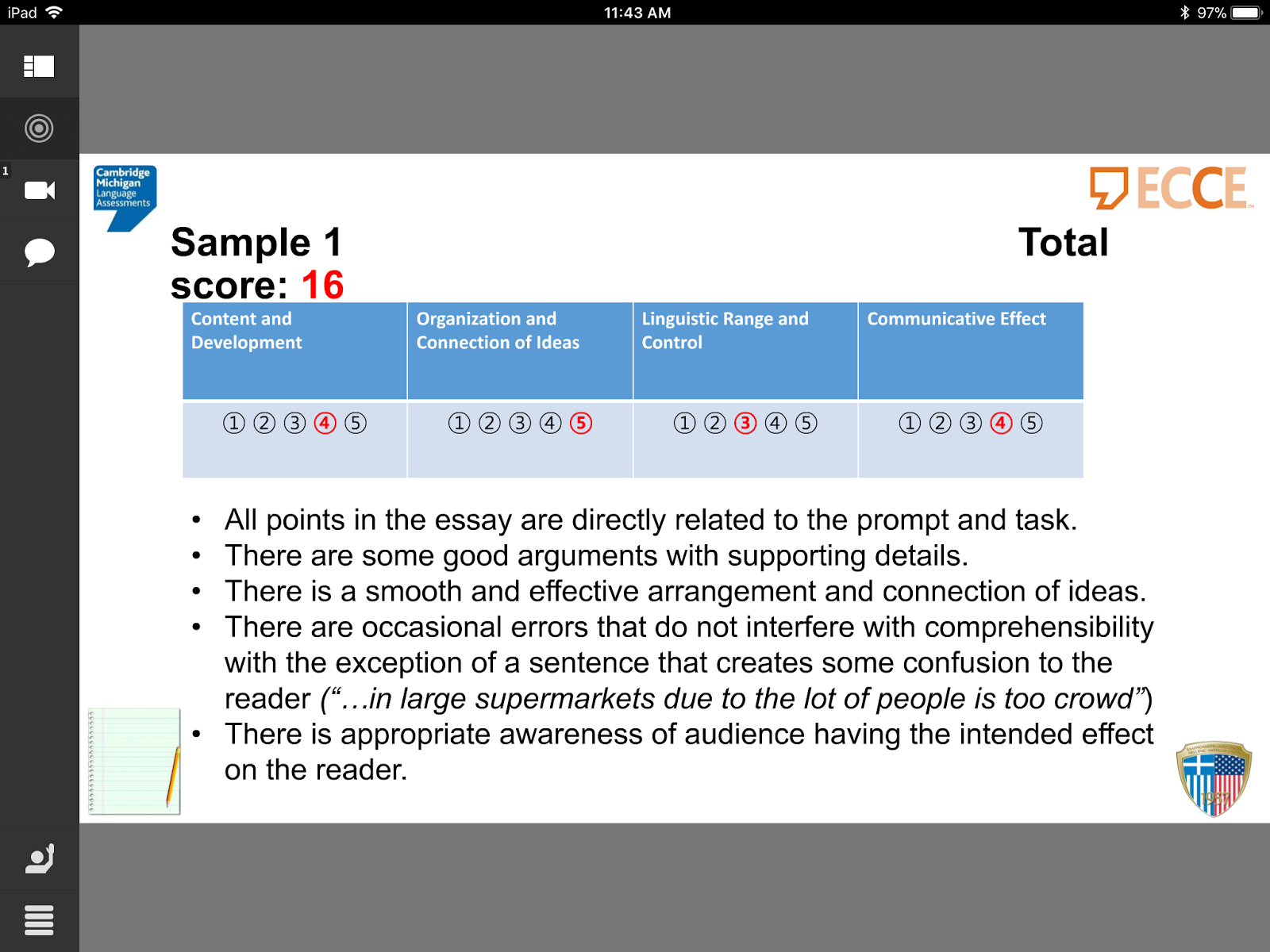 The Crazy Students: Webinar on ECCE writing: Simplified criteria and ...