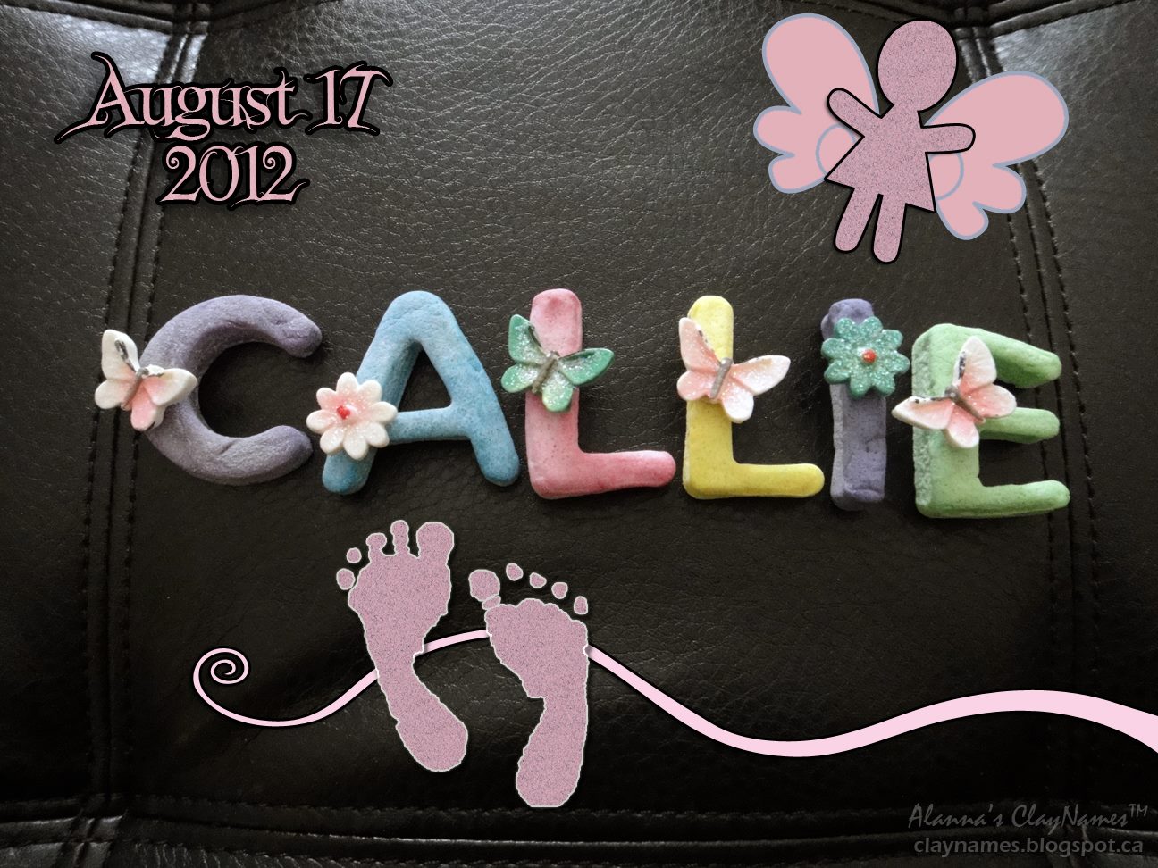 Baby Alanna's Clay Names: Callie