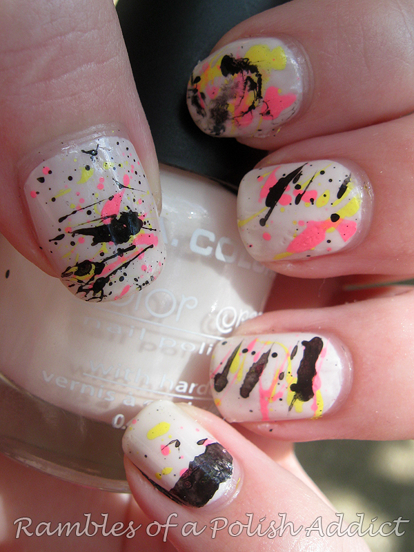 Splatter Nail art! | Rambles of a Polish Addict