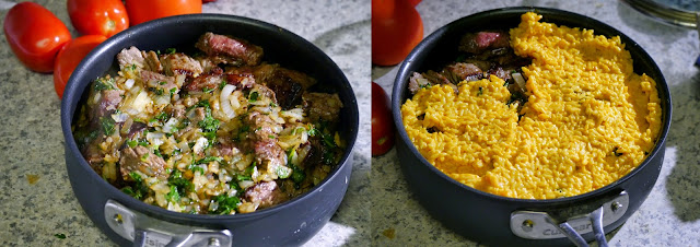 Persian pumpkin Tahchin; rice baked in pumpkin yogurt custard with ...