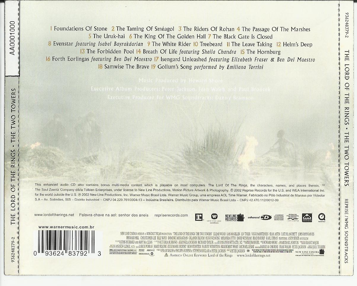Encarte: The Lord of the Rings - The Two Towers (Original Motion ...