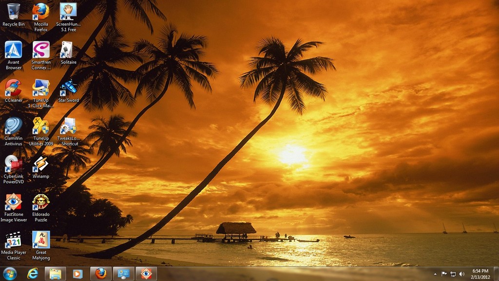 Free Windows Theme: Sunset Beach | Download 100% free themes for ...